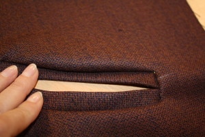 How to Sew a Curved Welt Pocket ~ Angela Wolf's Sewing Blog