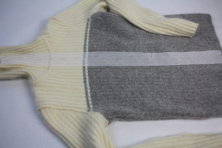 SWEATER UPCYCLE INTO SWEATER JACKET - DIY PROJECT