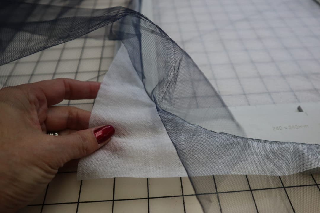 Embroider Lace on Tulle Fabric Tutorial ~ Angela Wolf's Sewing Blog